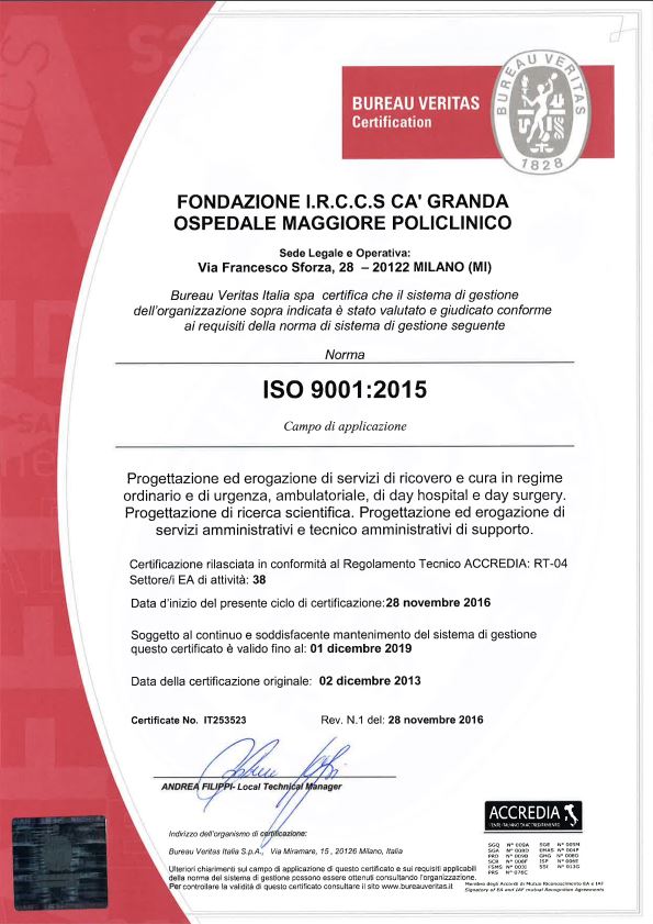 Certificazione ISO 9001:2015 - Sistema di Gestione per la Qualità ...